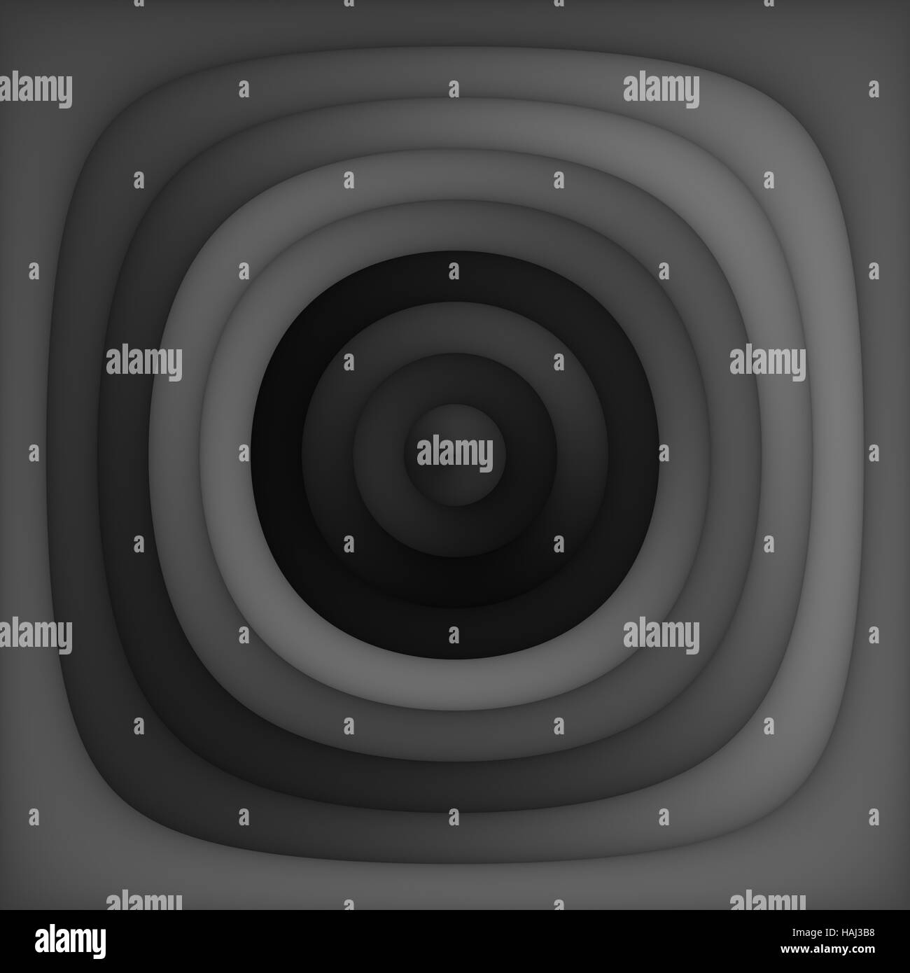 Raster Greyscale Gradient Concentric Circles Dark Abstract Background ...