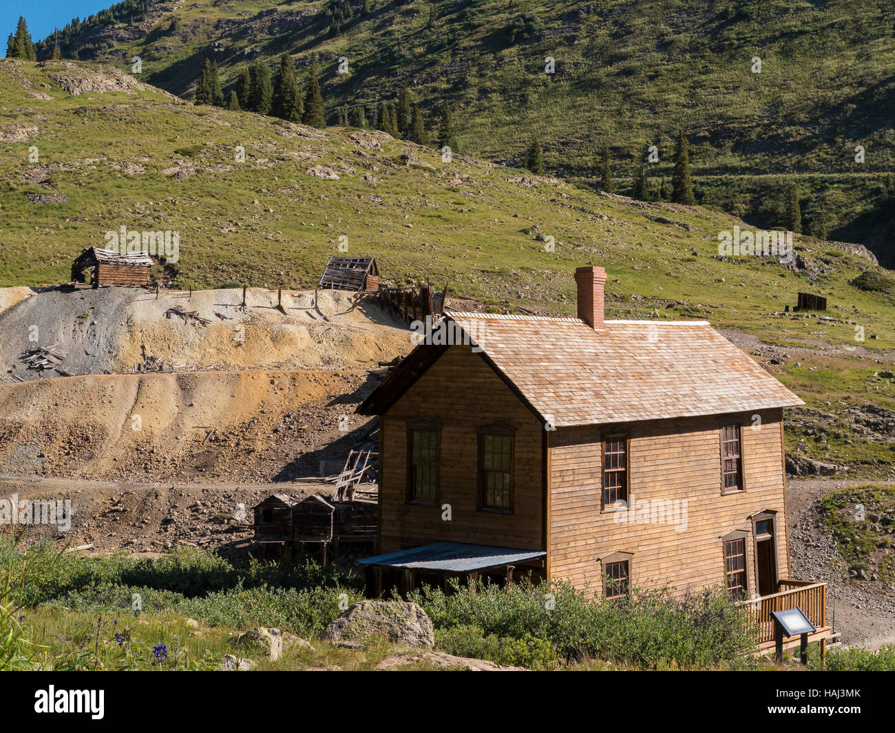 Duncan House (restored), Columbus Mine and Mill, Animas Forks ghost ...