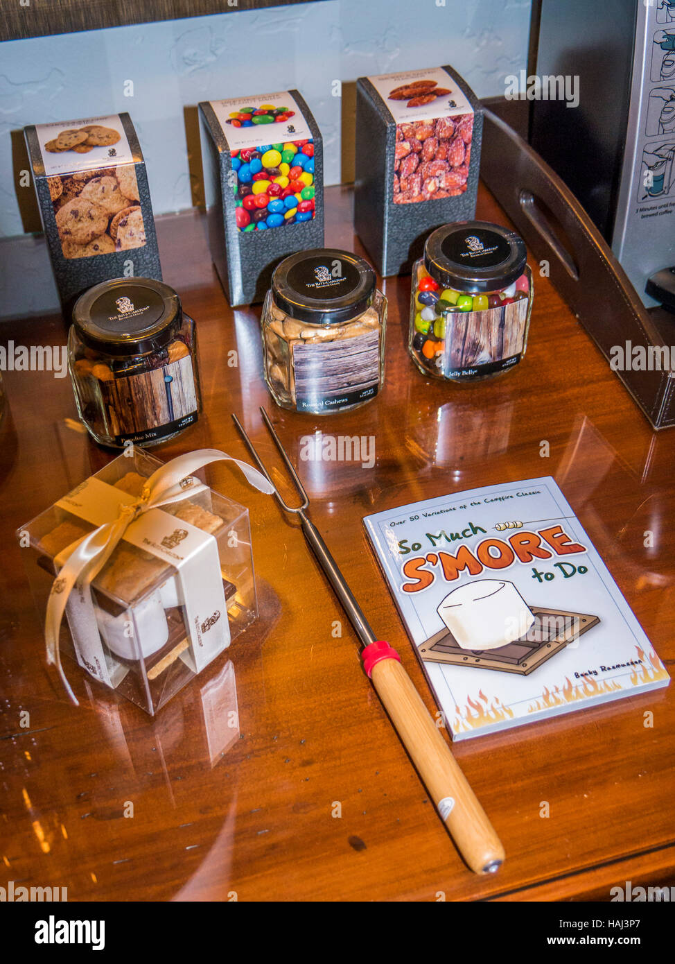 Snacks and s'more fixings, Ritz-Carlton Bachelor Gulch, Beaver Creek ...