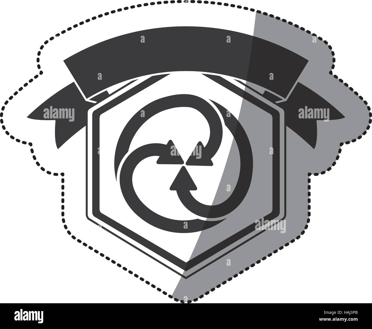 Recycle sign icon. Ecology renewable conservation and alternative theme ...