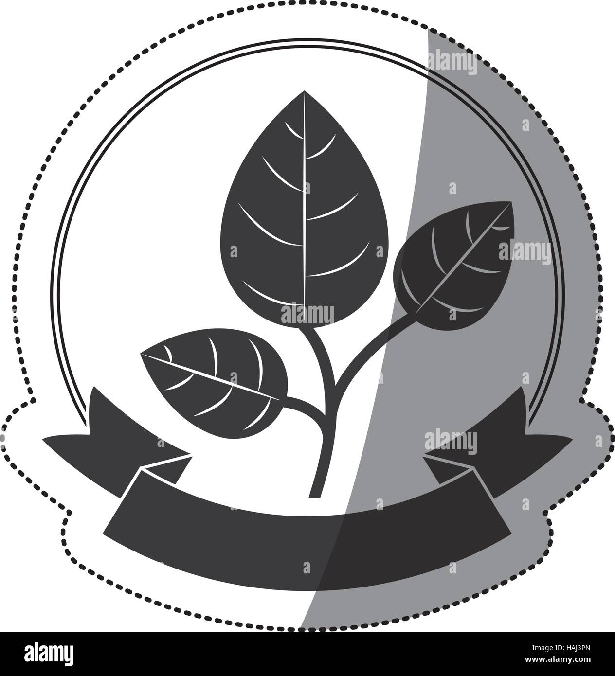 Leaf icon. Plant floral nature and decoration theme. Isolated design ...