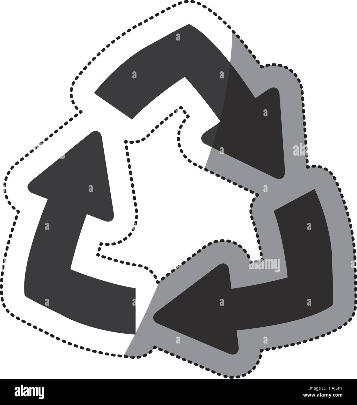 Recycle sign icon. Ecology renewable conservation and alternative theme ...