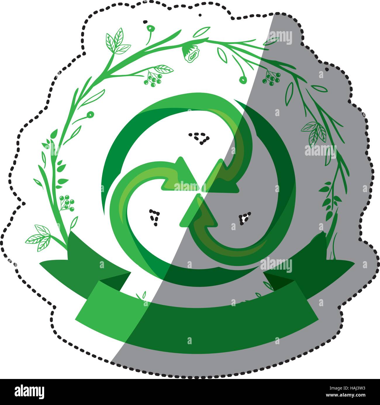 Recycle sign icon. Ecology renewable conservation and alternative theme ...
