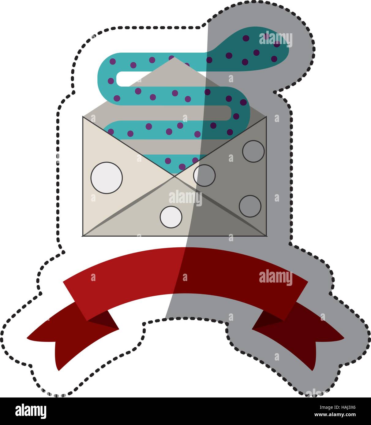 Envelope and snake icon. Security system warning protection and danger ...