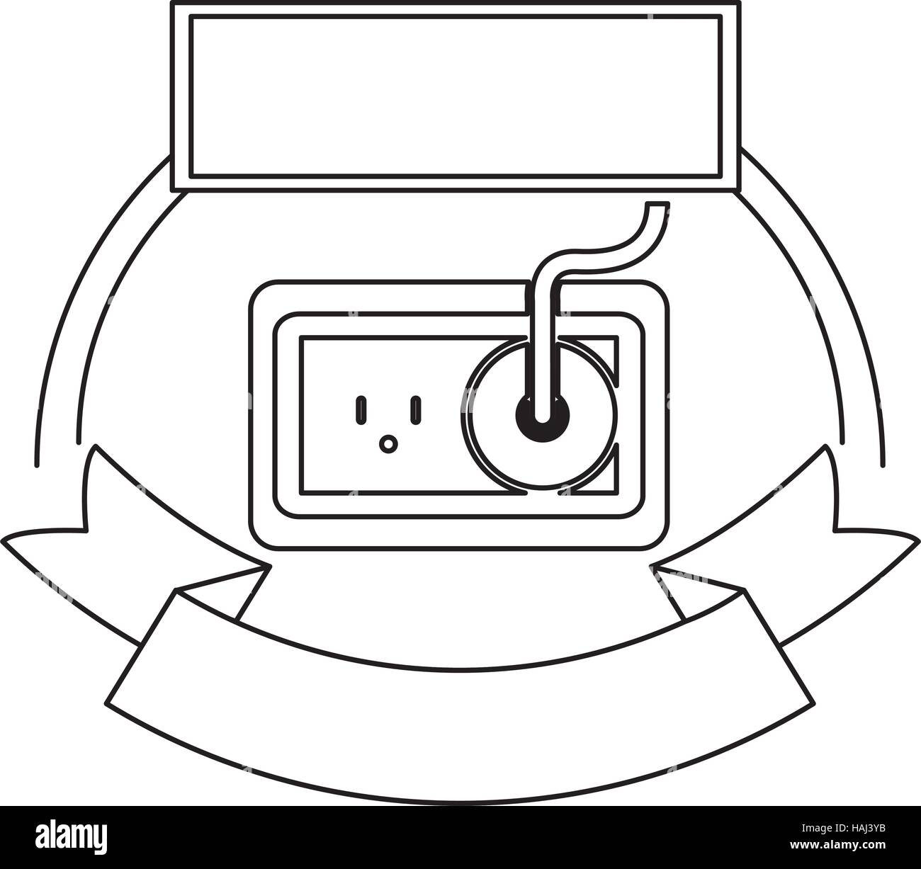 Plug sign icon. Energy power technology and charge theme. Isolated ...