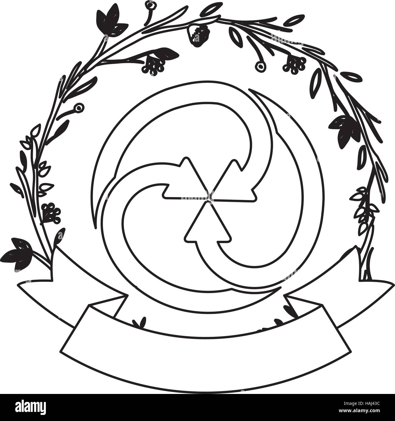 Recycle sign icon. Ecology renewable conservation and alternative theme ...
