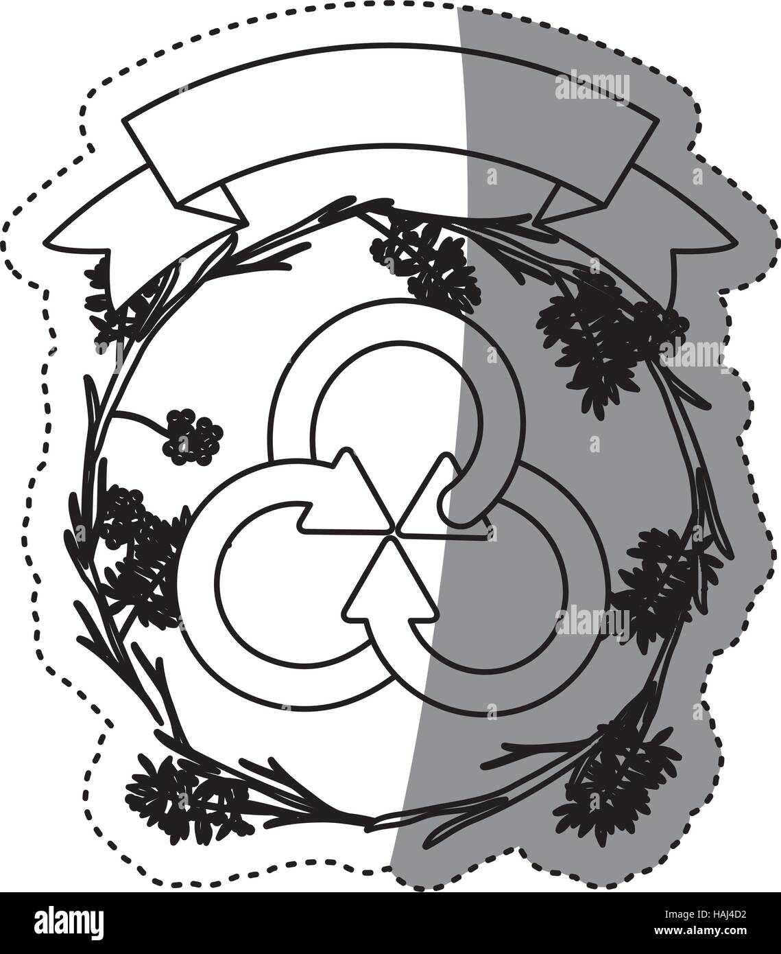 Recycle sign icon. Ecology renewable conservation and alternative theme ...