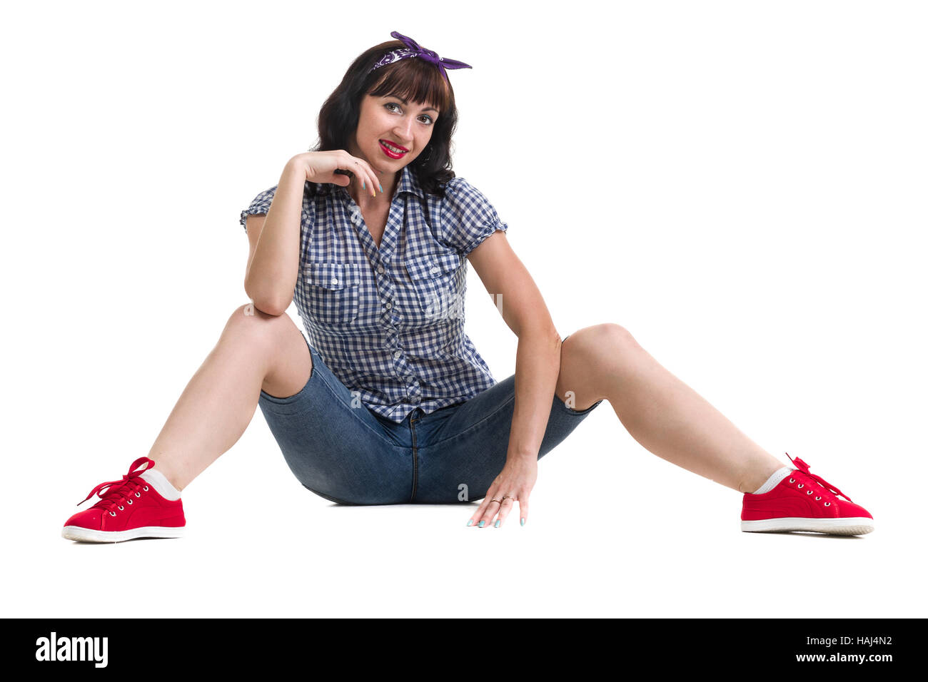 Aerobics fitness woman exercising isolated in full body Stock Photo - Alamy