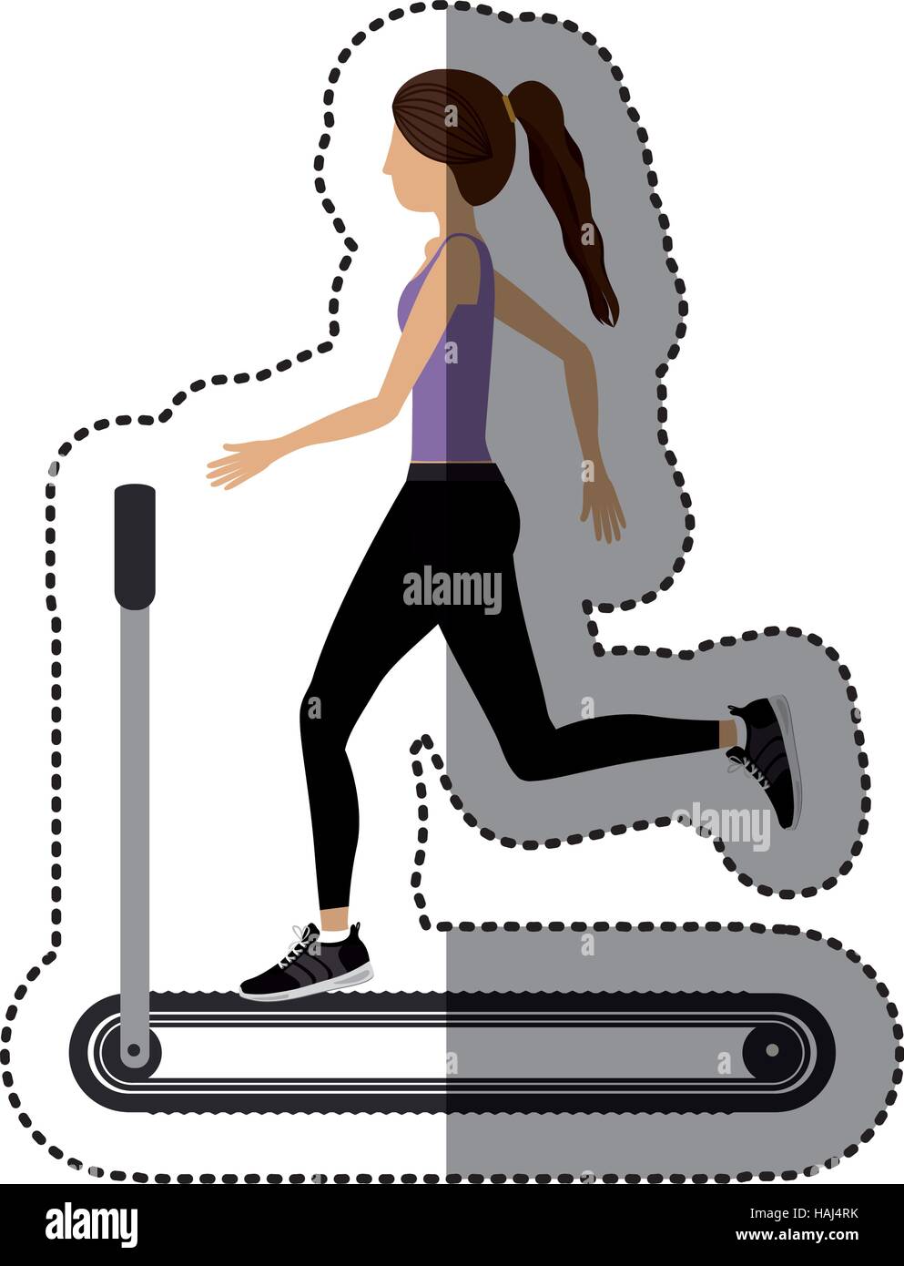 Girl Doing Exercise Icon Fitness High Resolution Stock Photography and ...