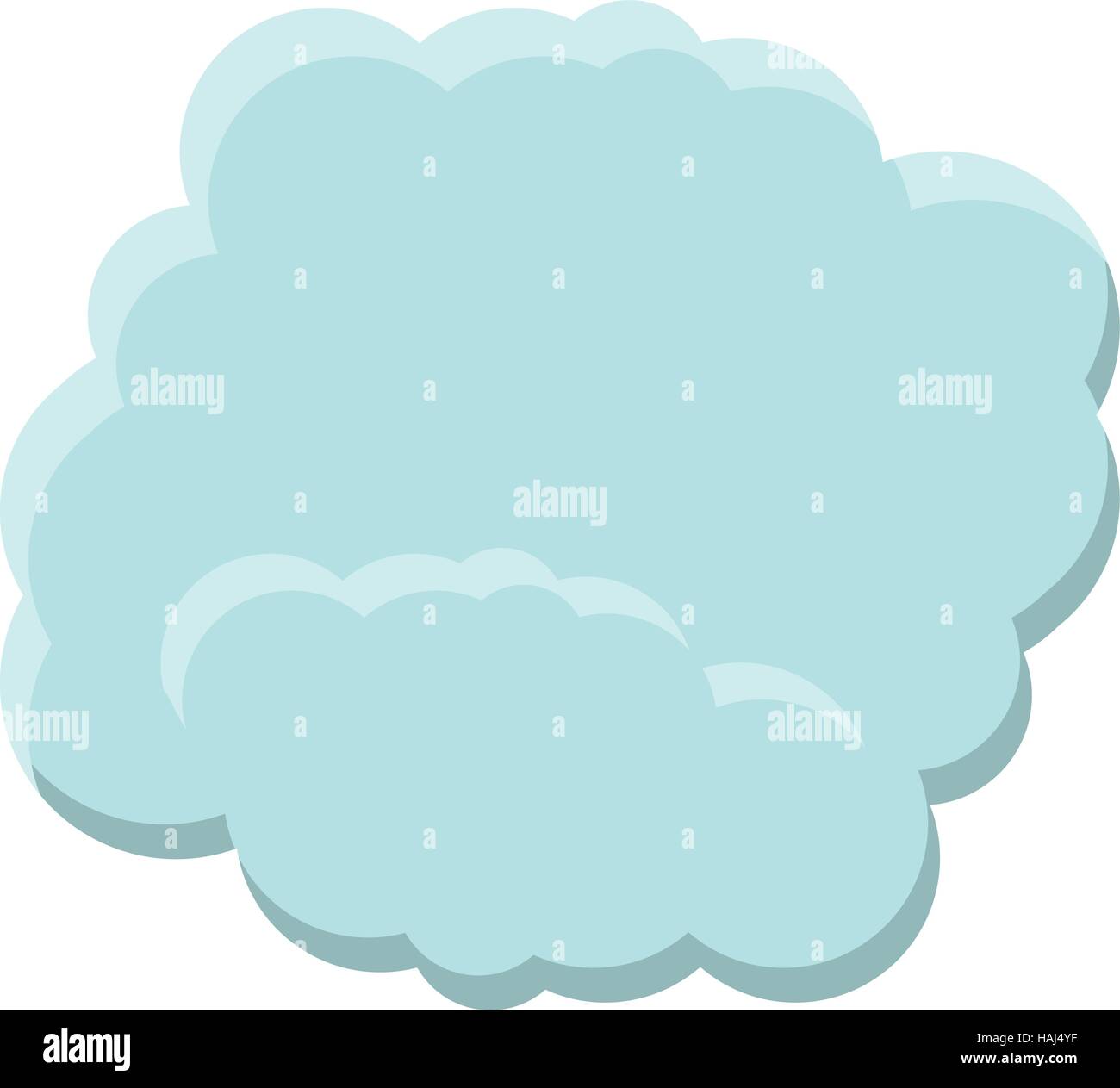 Cloud icon. Weather sky nature and climate theme. Isolated design ...