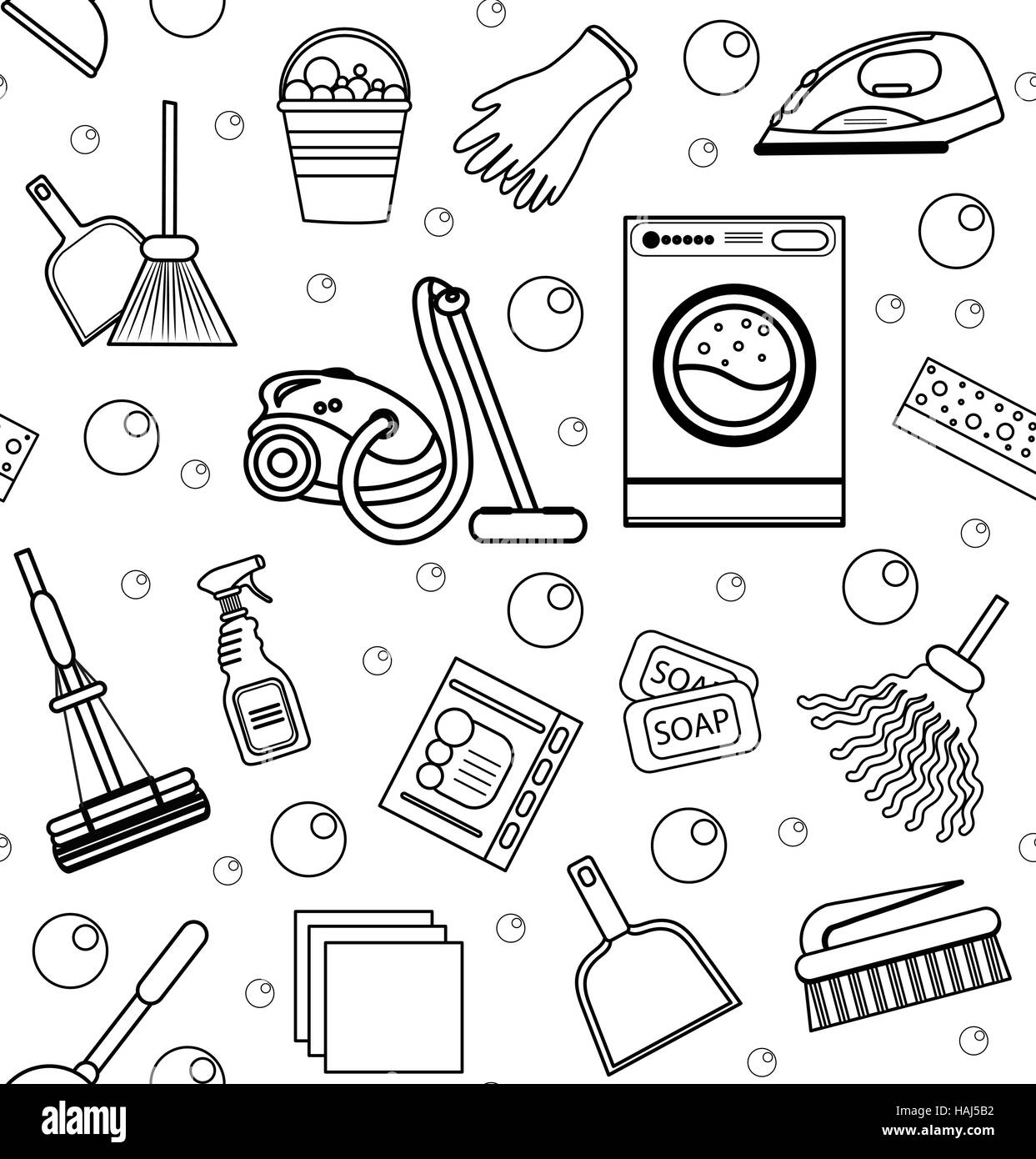Cleaning seamless pattern. endless background, texture, wallpaper ... Cleaning seamless pattern. endless background, texture, wallpaper ...