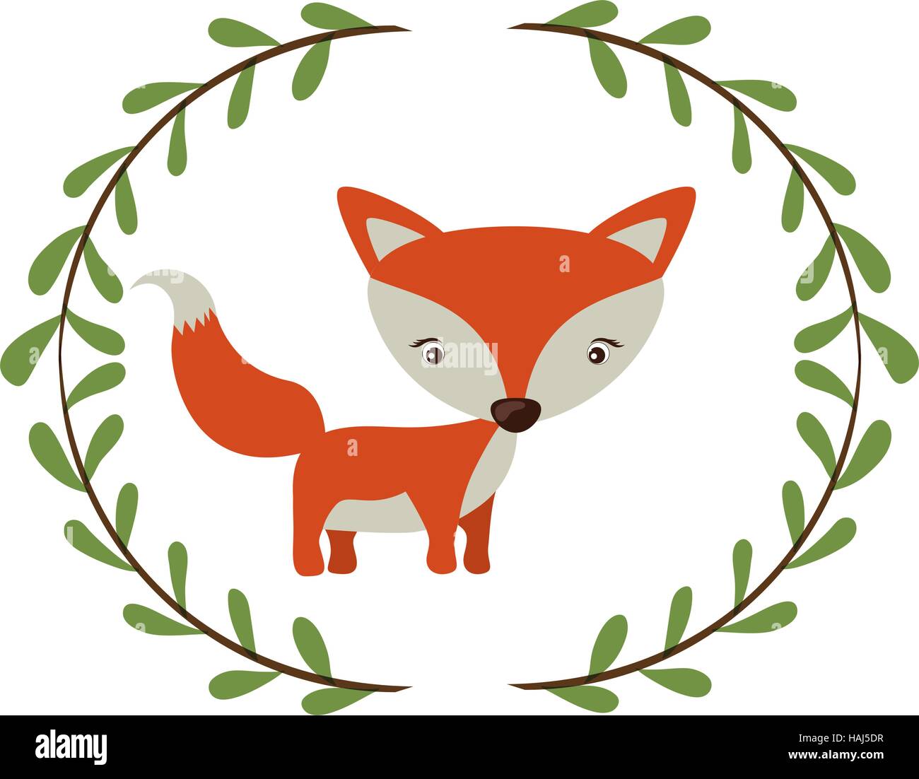 Isolated fox cartoon design Stock Vector Image & Art - Alamy