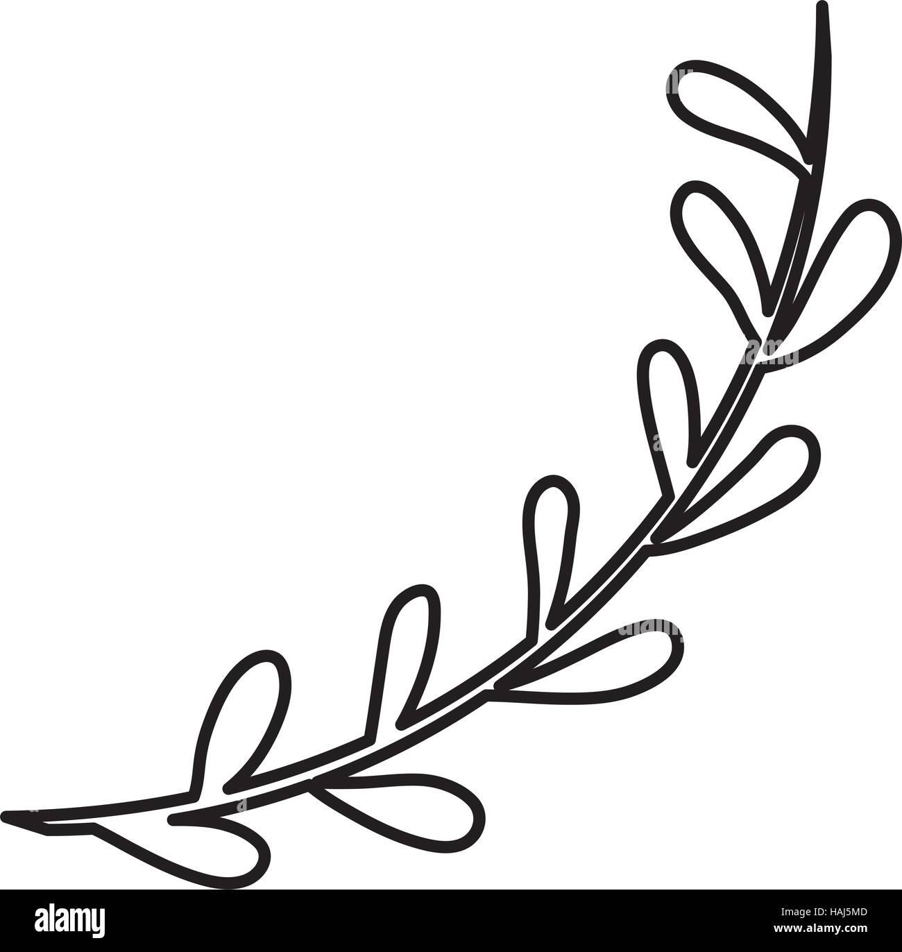 Isolated leaves design Stock Vector Image & Art - Alamy