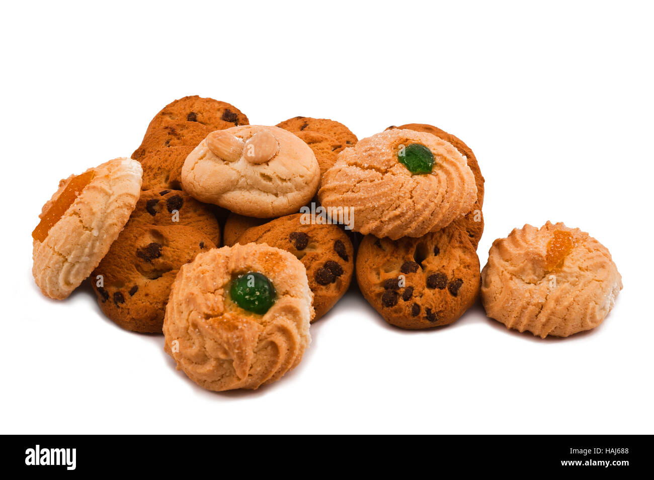 Tea cookies isolated on white Stock Photo - Alamy