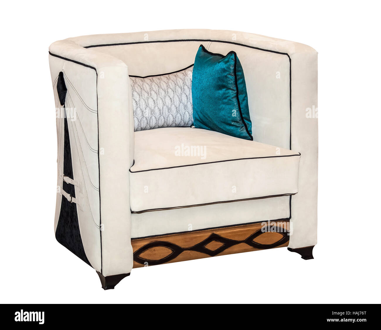 Modern textile chair Stock Photo - Alamy