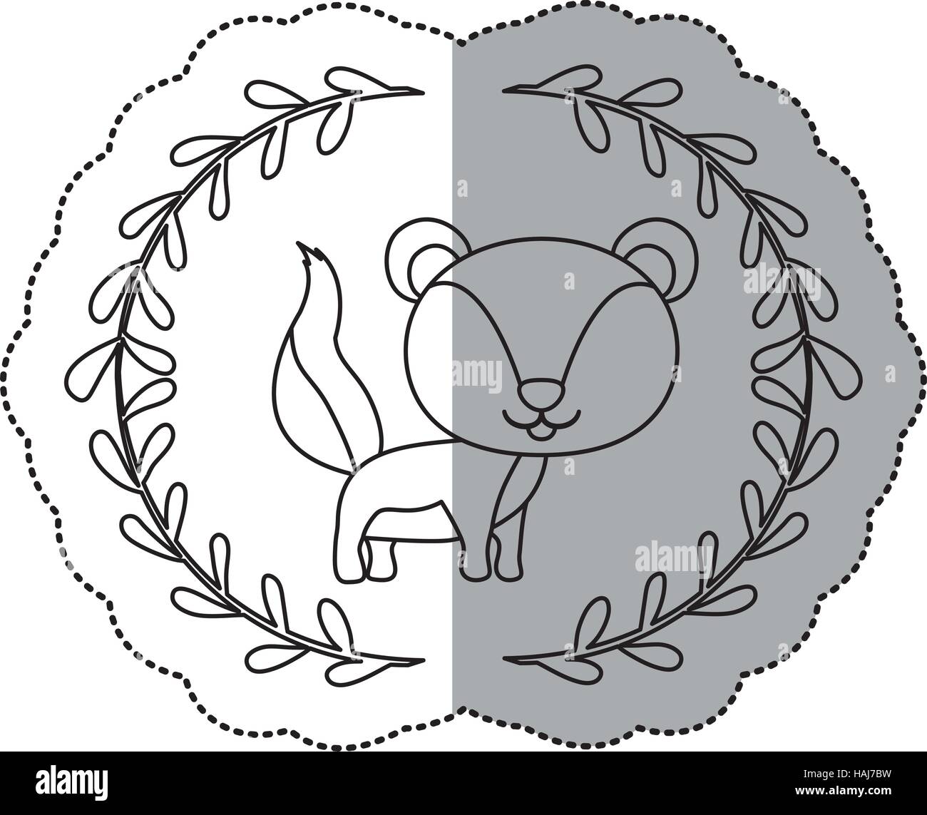 Squirrel and environment Stock Vector Images - Alamy