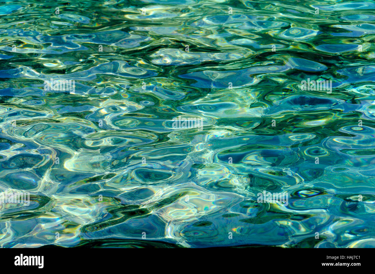 Patterns and reflections in water, Limu Pools, Niue, South Pacific ...