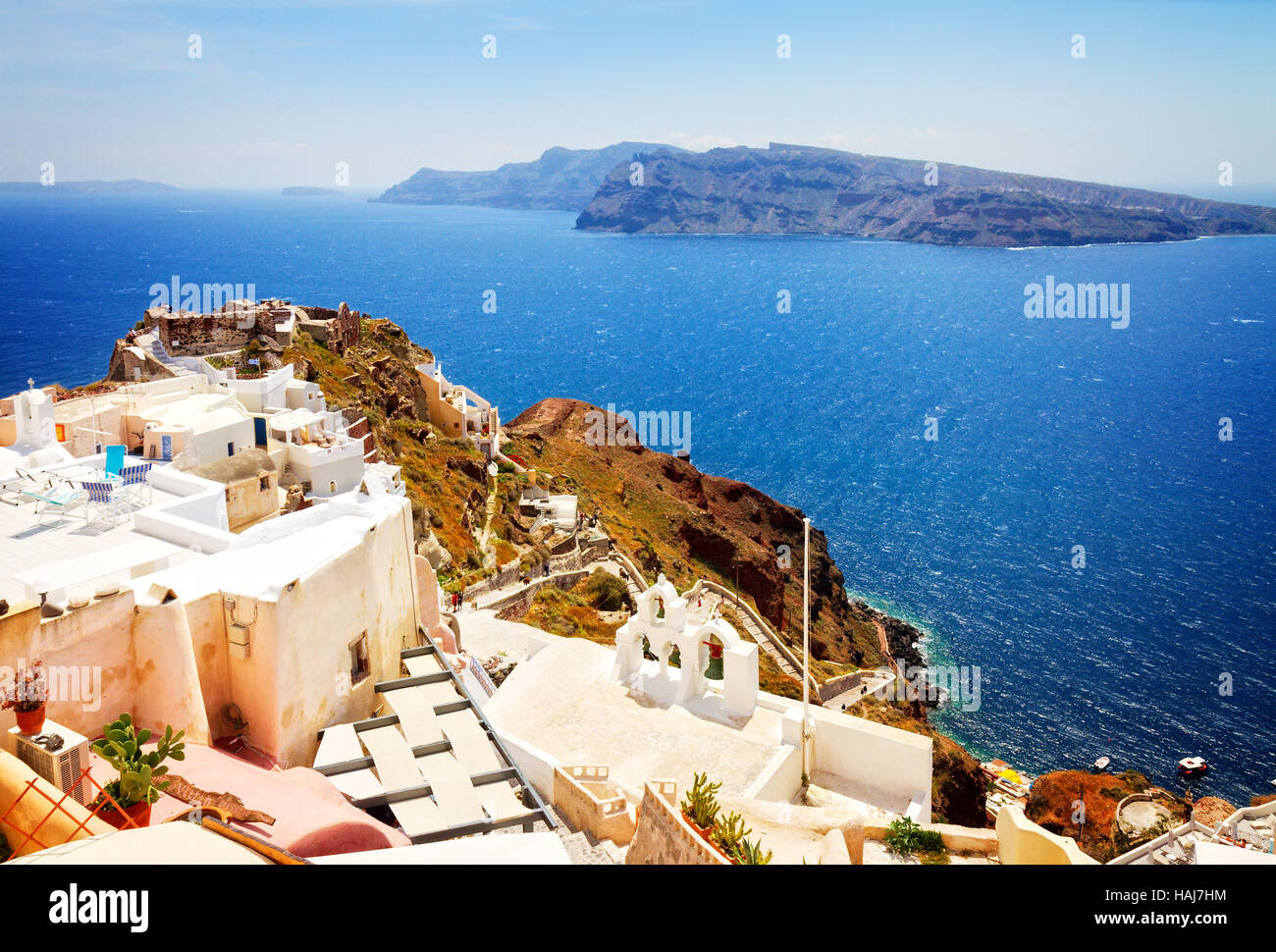beautiful details of Santorini island, Greece Stock Photo - Alamy