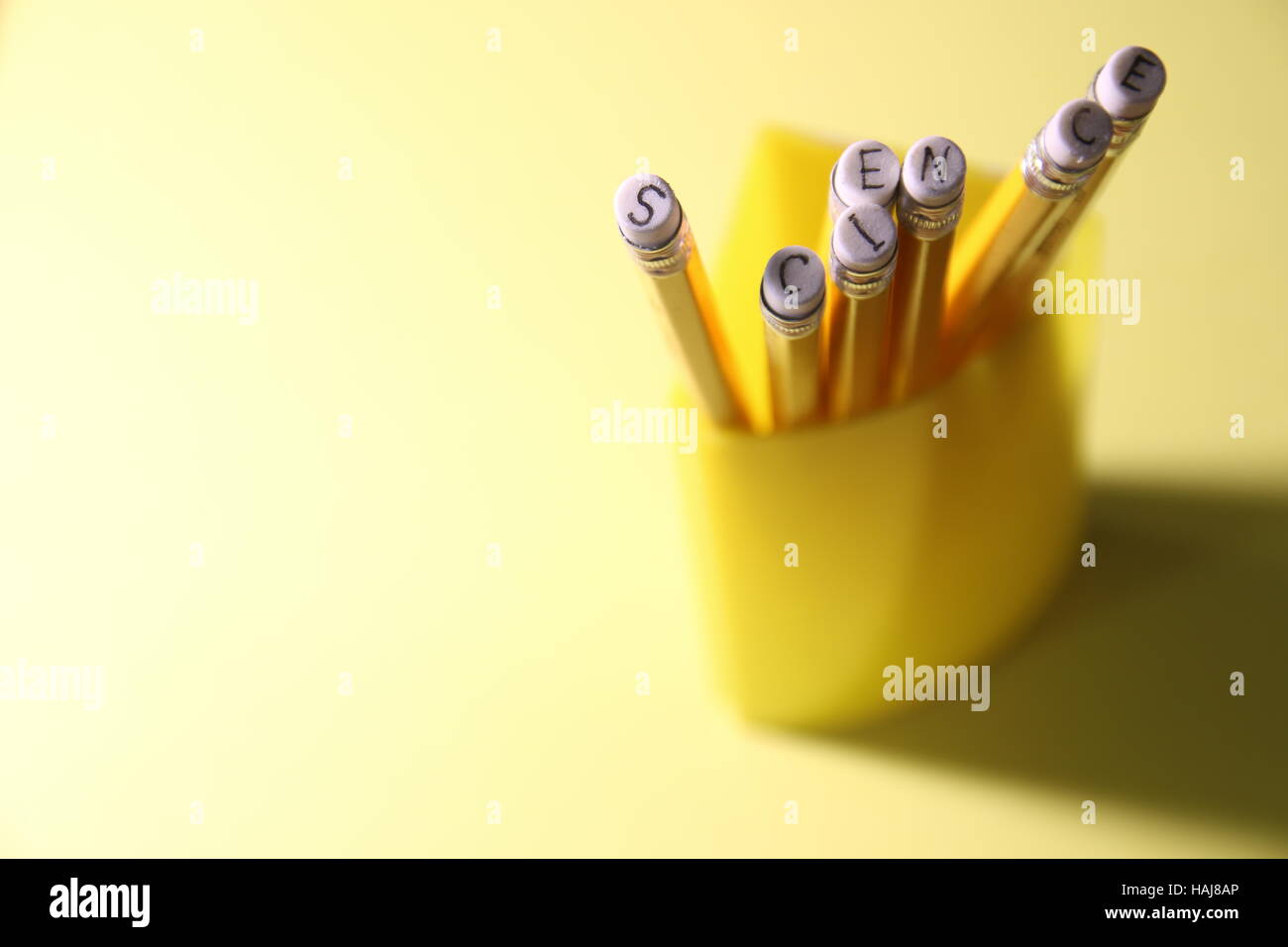 science, inscription on pencil Stock Photo - Alamy