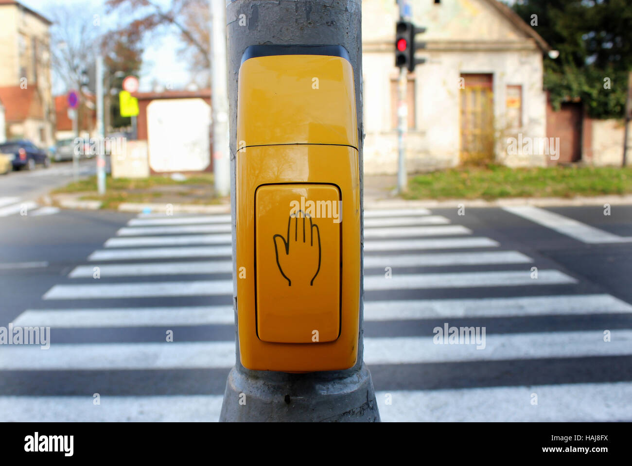 Traffic lights button hi-res stock photography and images - Alamy