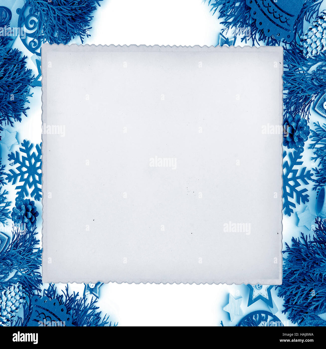 Christmas frame and gift card Stock Photo - Alamy