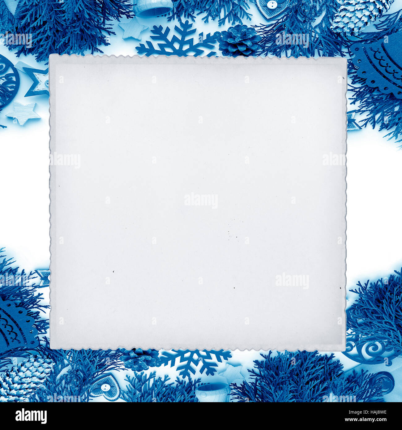 Christmas frame and gift card Stock Photo - Alamy