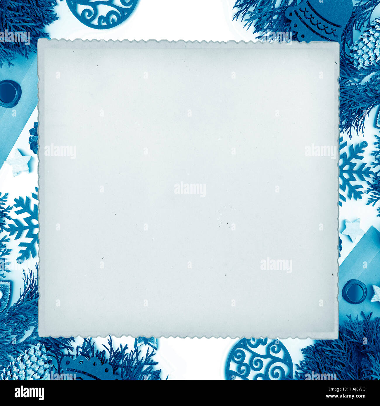 Christmas frame and gift card Stock Photo - Alamy