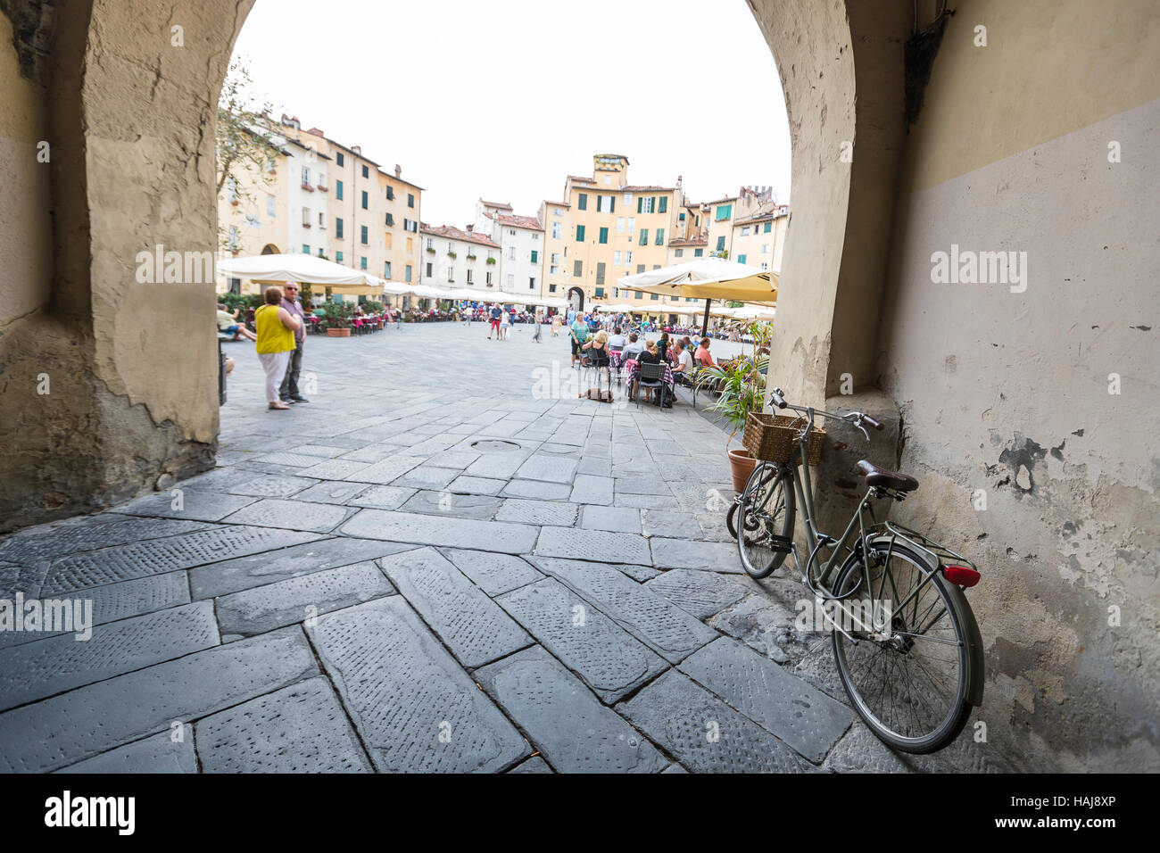 The medieval amphitheatre on the plan of the Roman site before it ...