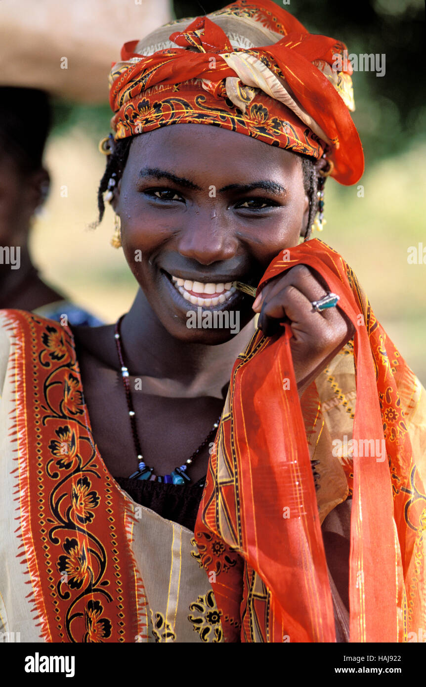 Mali, Sofara, woman from Peul ethnic group Stock Photo - Alamy