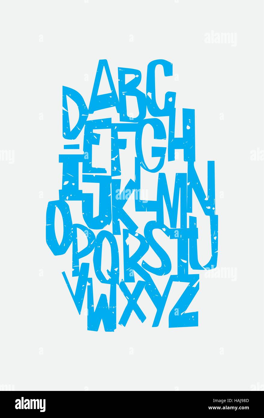 Letters in doodle style Stock Vector Images - Alamy