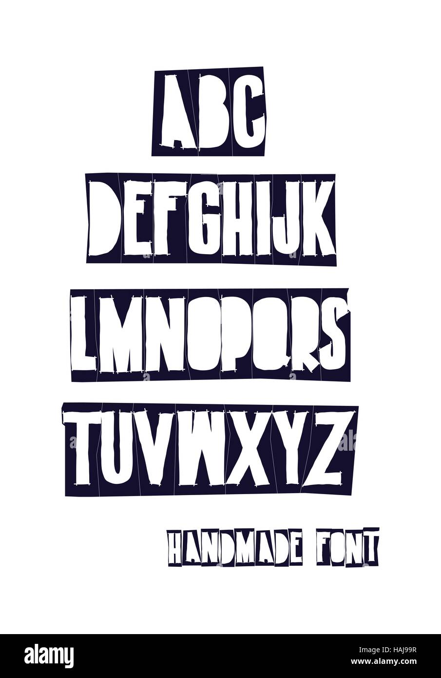 Doodle hand drawn letters Stock Vector Images - Alamy