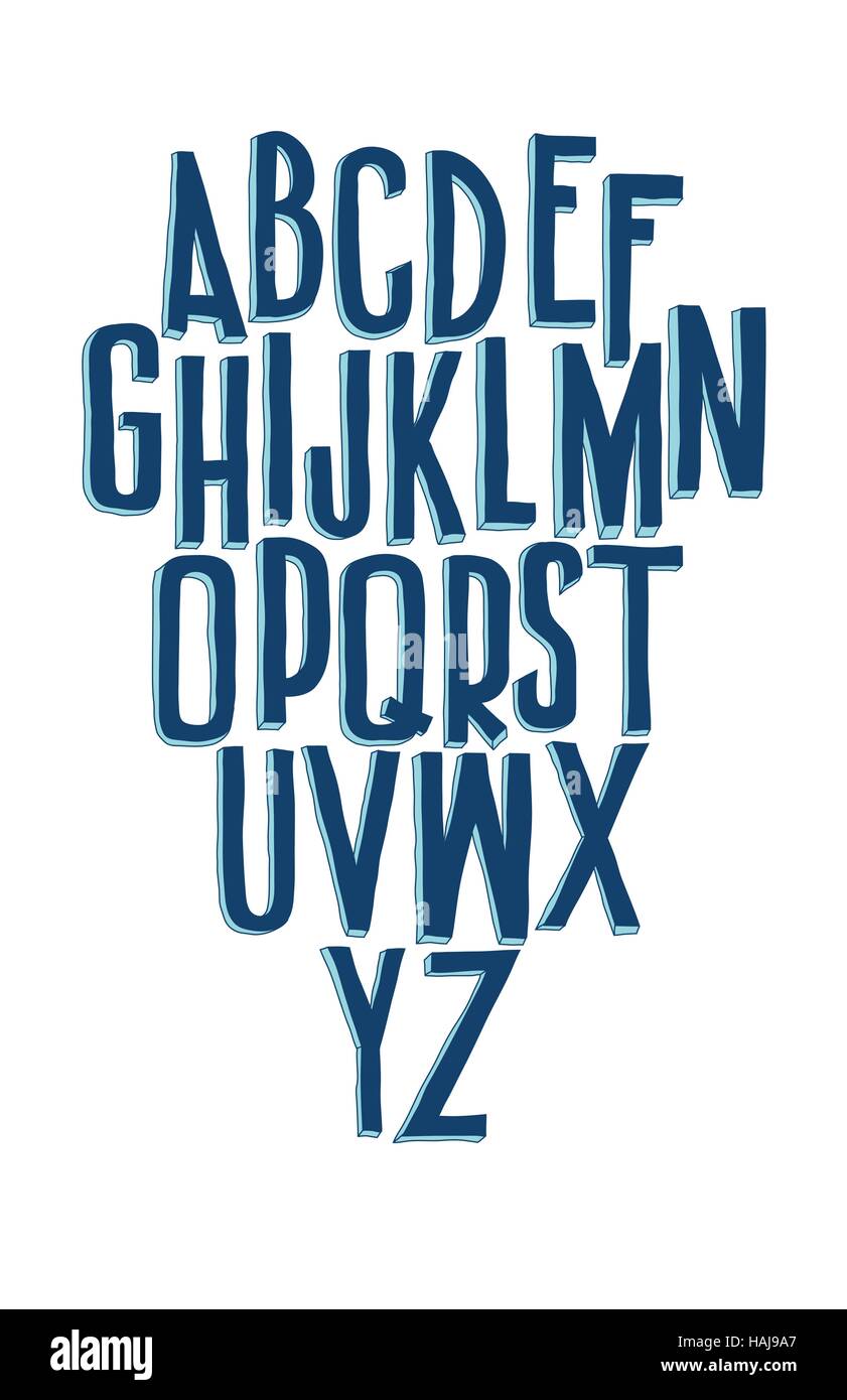 Typographic alphabet Cut Out Stock Images & Pictures - Alamy