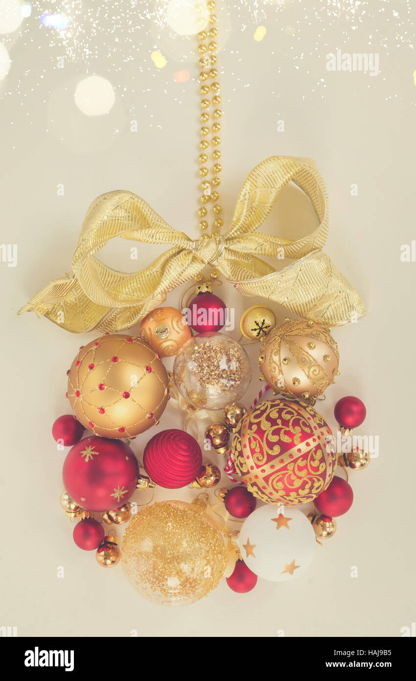Hanging christmas ball Stock Photo - Alamy
