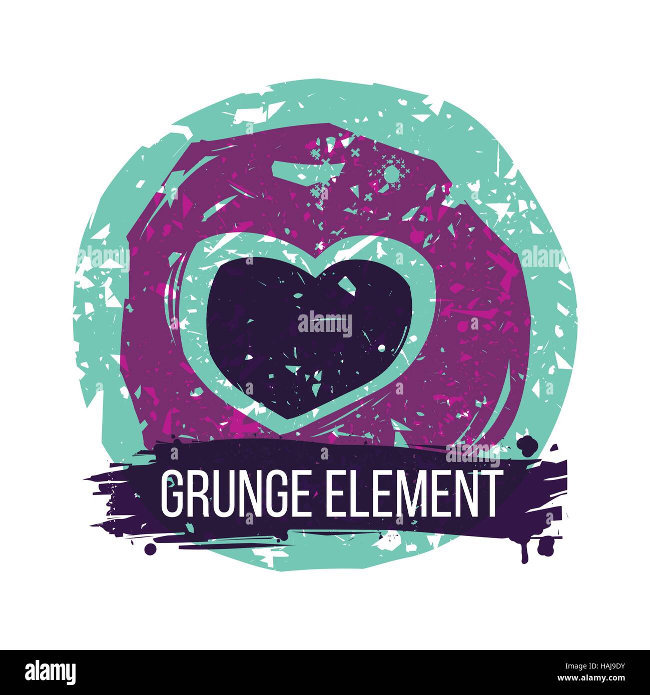 Grunge heart hi-res stock photography and images - Alamy