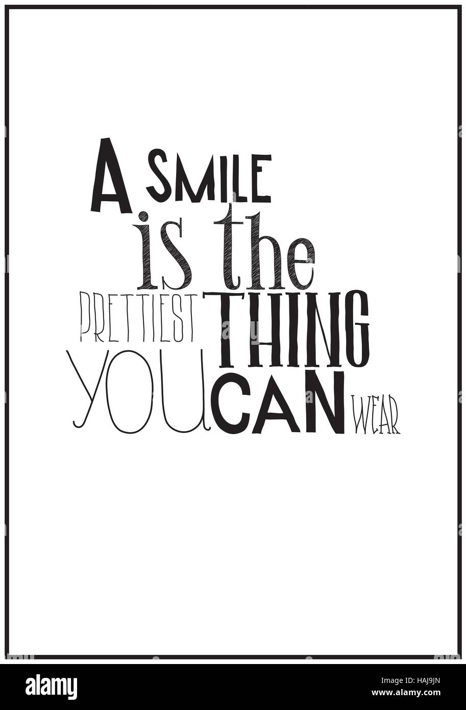 Motivational quotes black and white Stock Vector Images - Alamy