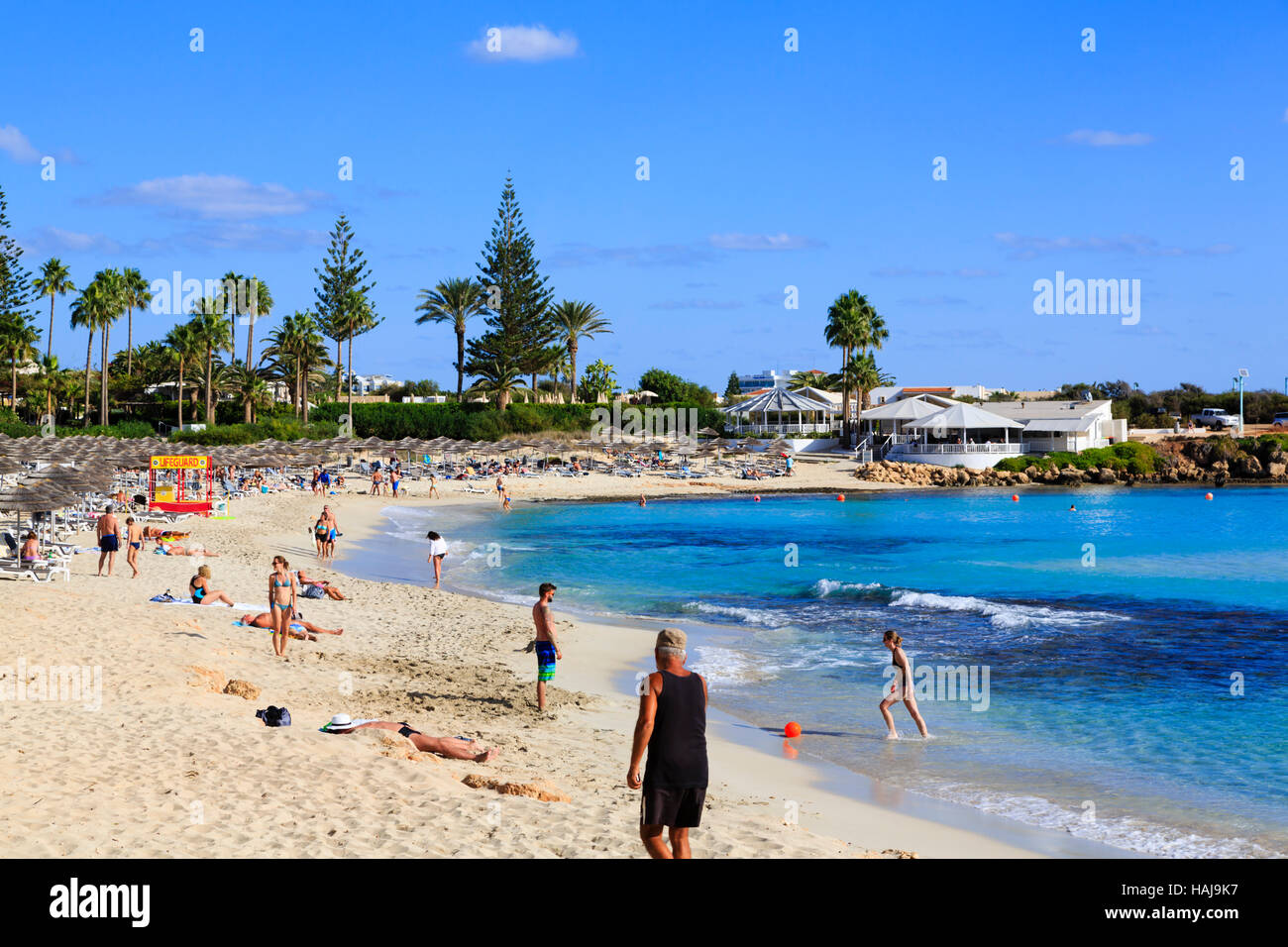 Nissi Beach resort, Ayia Napa Stock Photo - Alamy