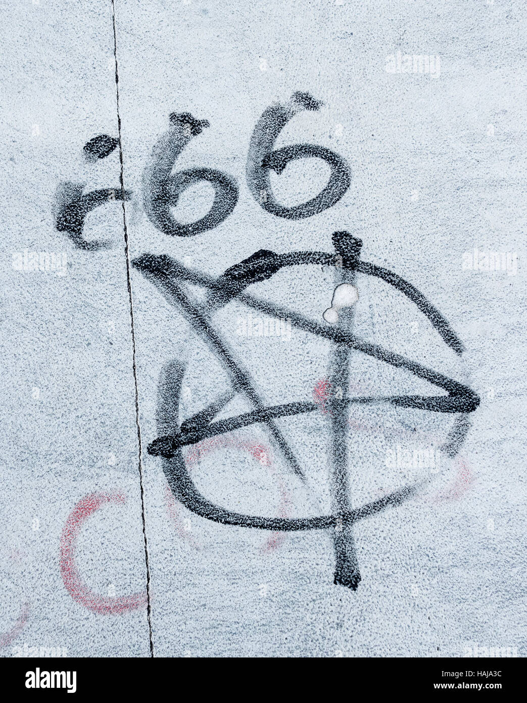 666 graffiti Stock Photo - Alamy