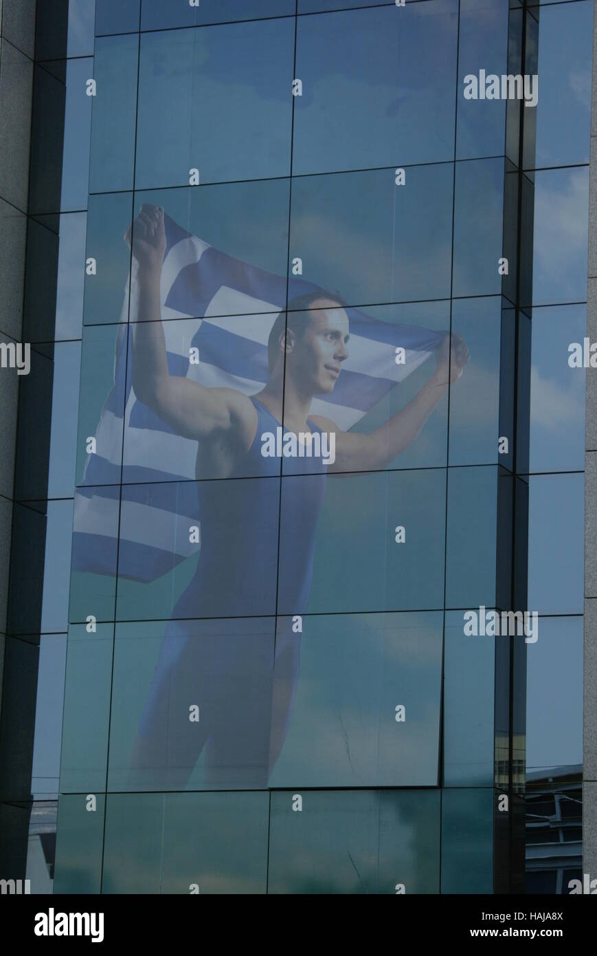 KOSTAS KENTERIS POSTER GREEK 200M SPRINTER ATHENS GREECE 18 August 2004 ...