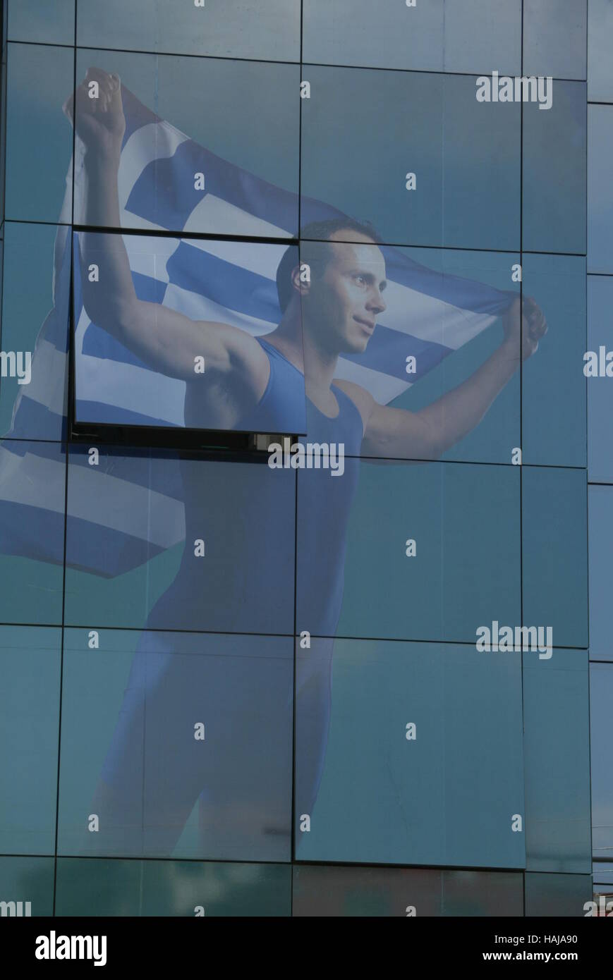 KOSTAS KENTERIS POSTER GREEK 200M SPRINTER ATHENS GREECE 18 August 2004 ...