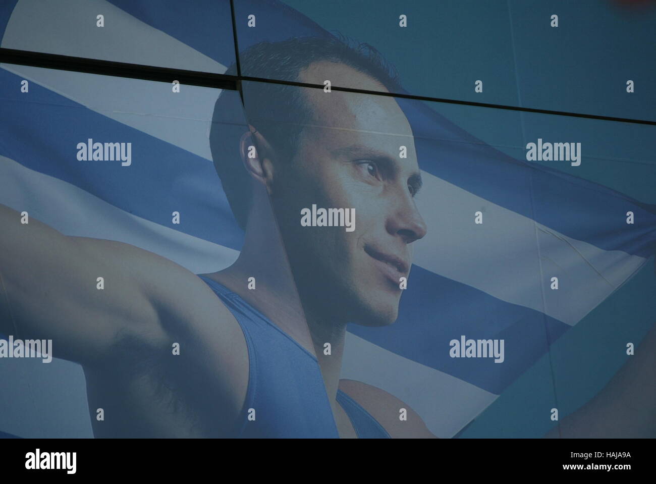 KOSTAS KENTERIS POSTER GREEK 200M SPRINTER ATHENS GREECE 18 August 2004 ...