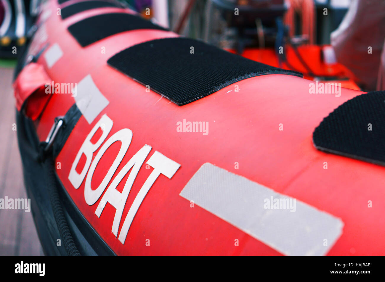 lifeboat red, rescue boat, safety of navigation Stock Photo - Alamy