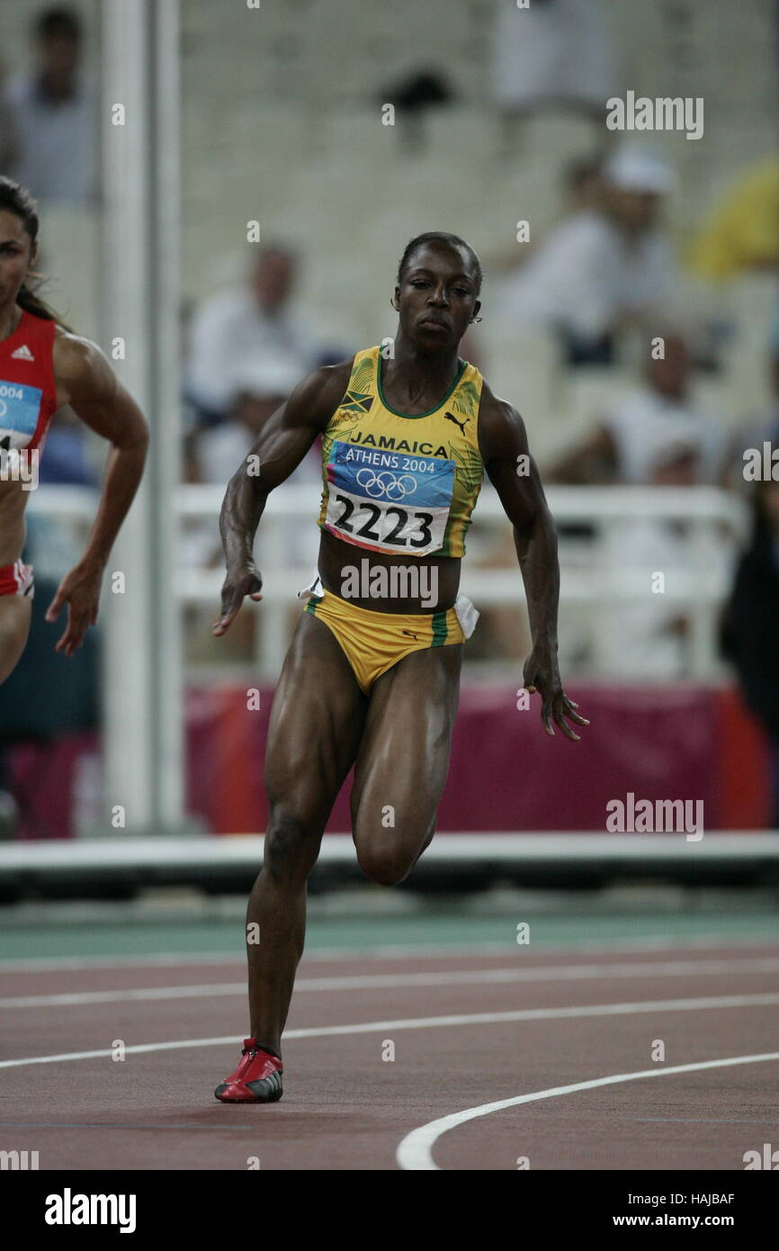 VERONICA CAMPBELL JAMAICA ATHENS GREECE 23 August 2004 Stock Photo - Alamy
