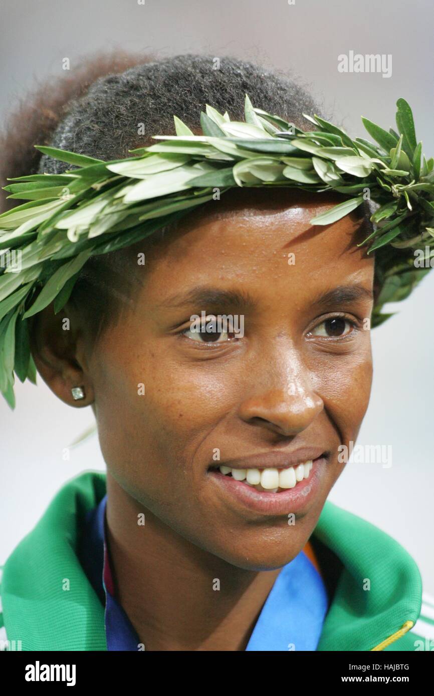 MESERET DEFAR ETHEOPIA ATHENS GREECE 24 August 2004 Stock Photo - Alamy