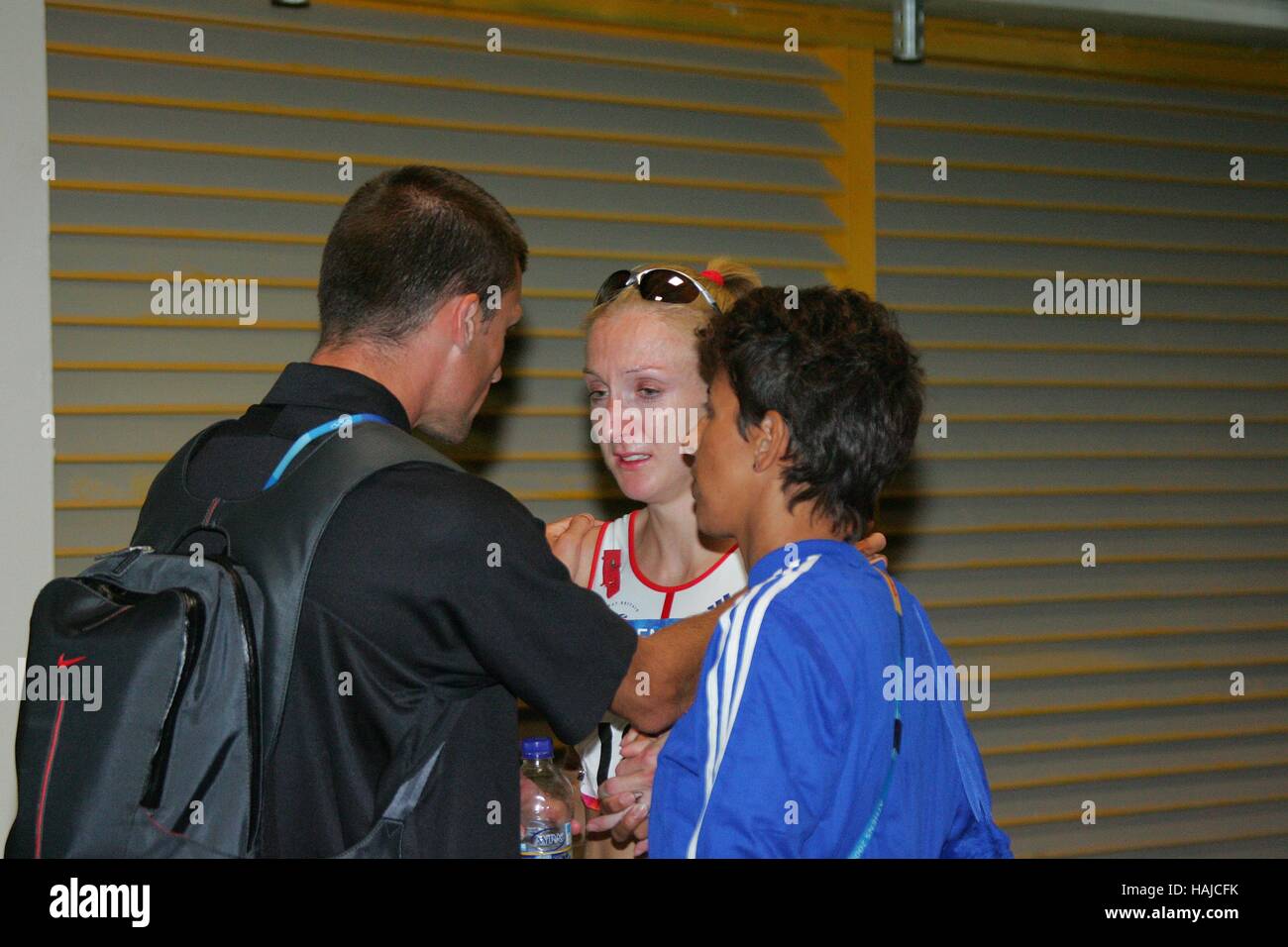 PAULA RADCLIFFE & GARY LOUGH 10000 METRES OLYMPIC STADIUM ATHENS GREECE ...