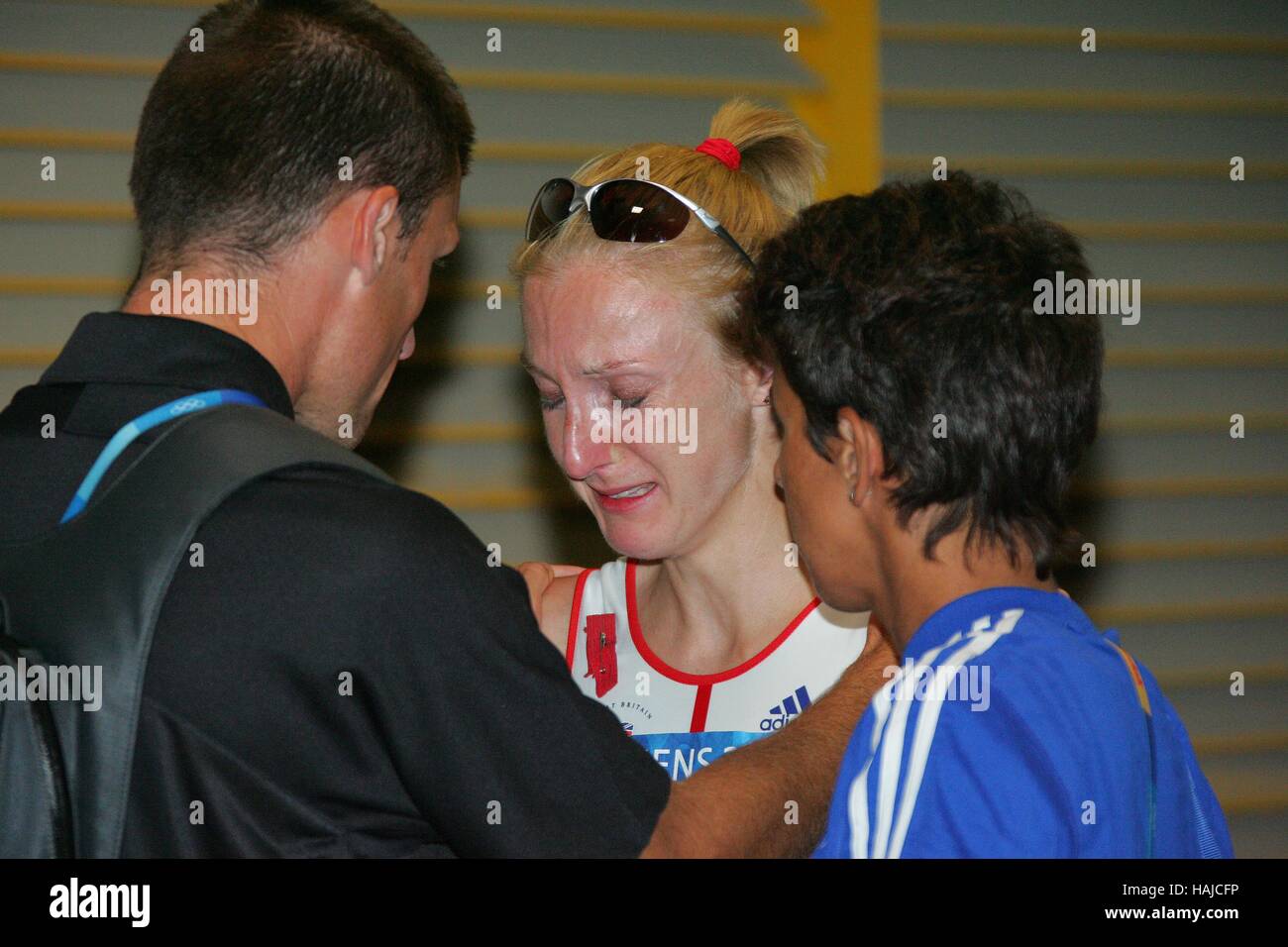 PAULA RADCLIFFE & GARY LOUGH 10000 METRES OLYMPIC STADIUM ATHENS GREECE ...