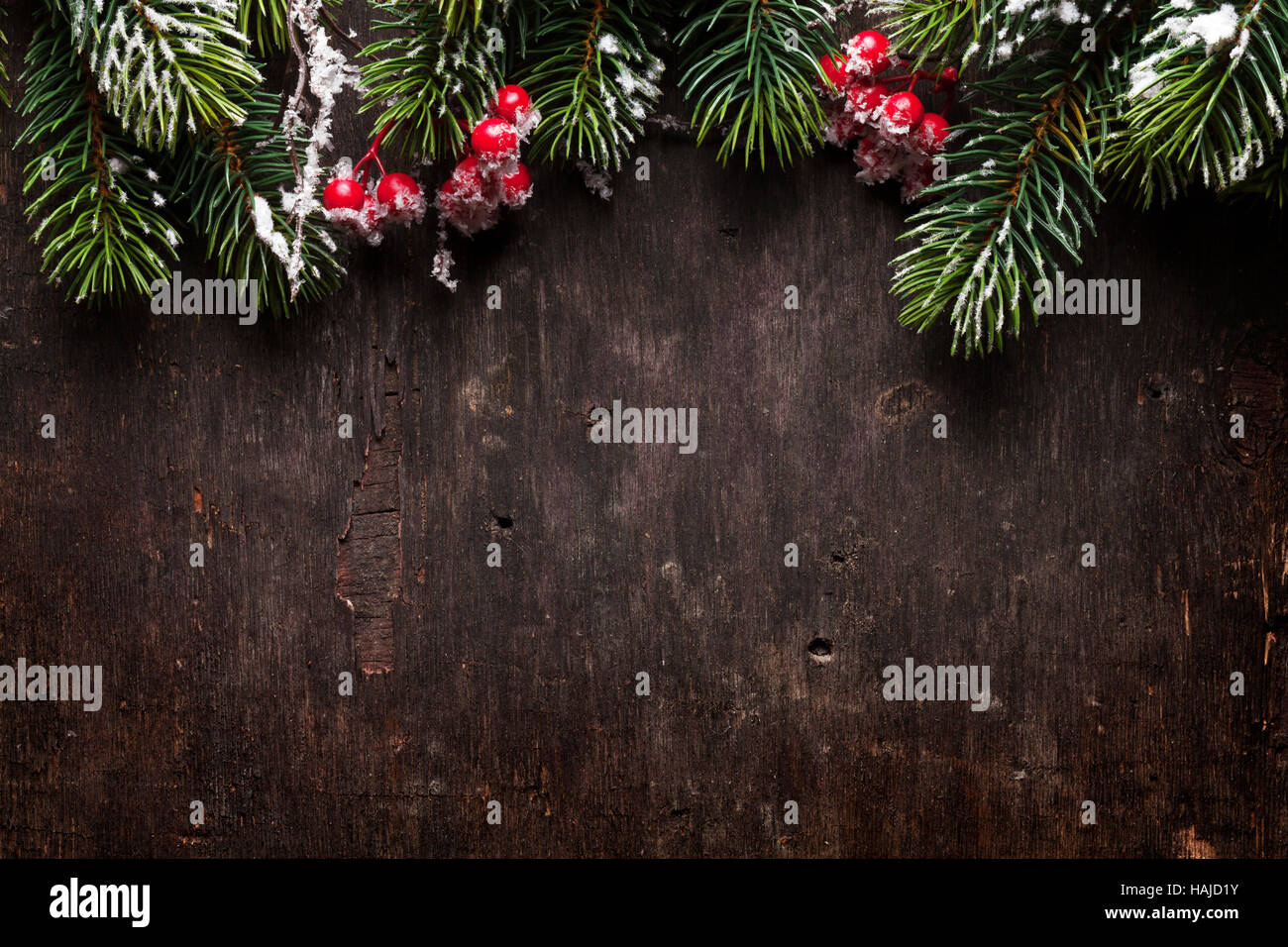 Red holly berries with wood texture hi-res stock photography and images ...