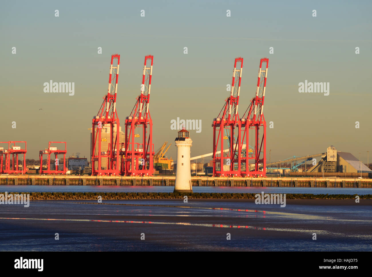 UK, Merseyside, Liverpool, Liverpool2 Container Terminal, from New ...