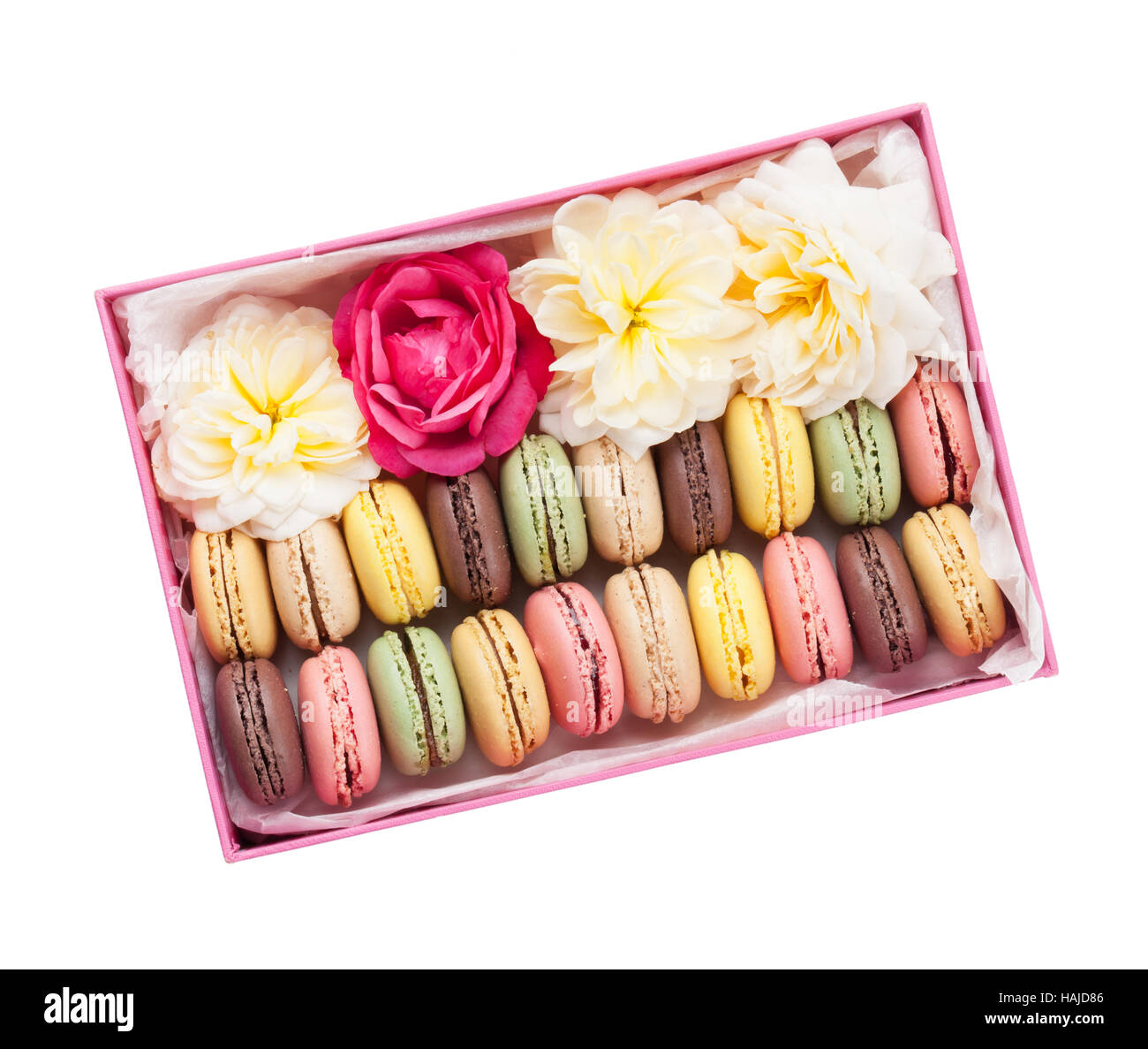 Macarons and flowers hi-res stock photography and images - Alamy