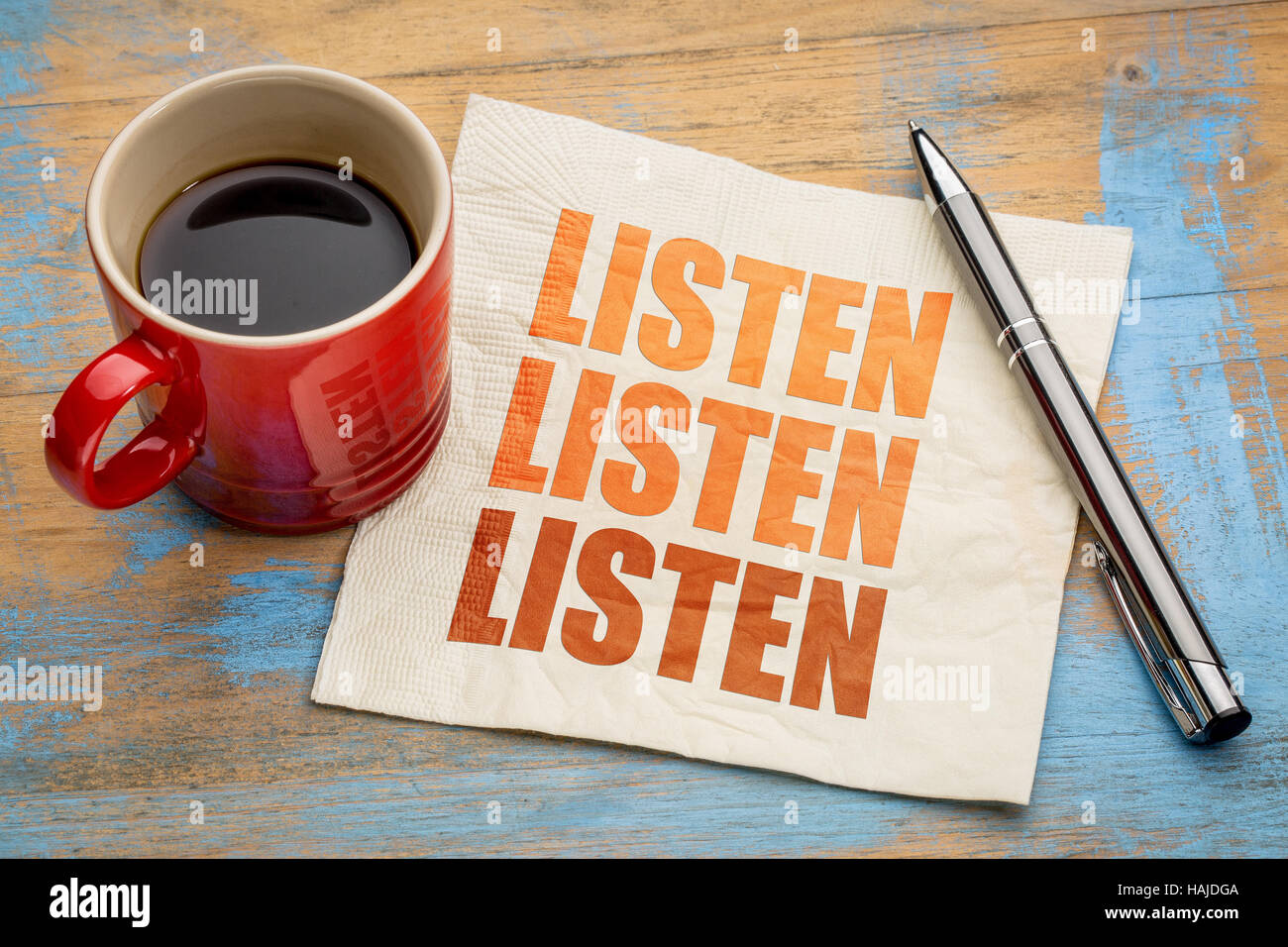 Listen communication hi-res stock photography and images - Alamy