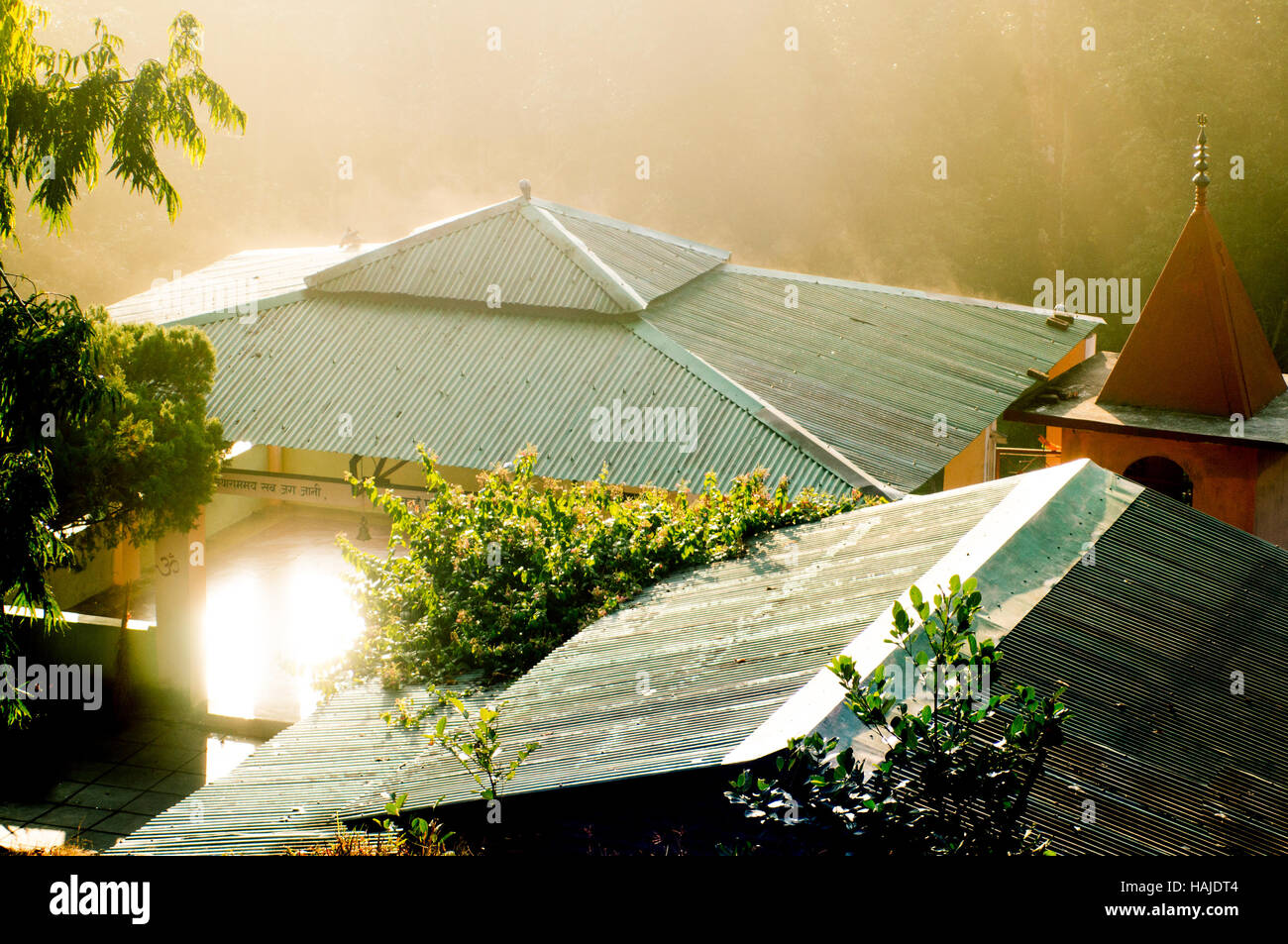 Hindu temple during sunrise Stock Photo - Alamy